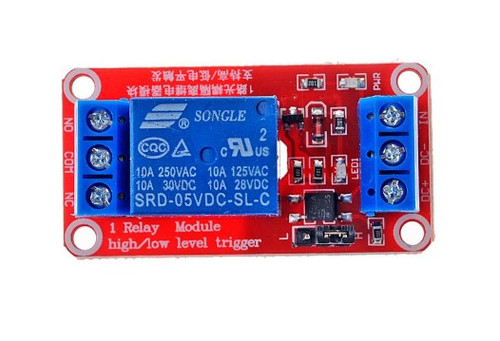 Relay 1 Channel Module Board 5V with Optocoupler Red (High/Low) | THE ...