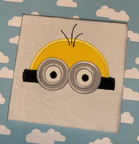 Funny Yellow Character Applique Design | Pineapple Design