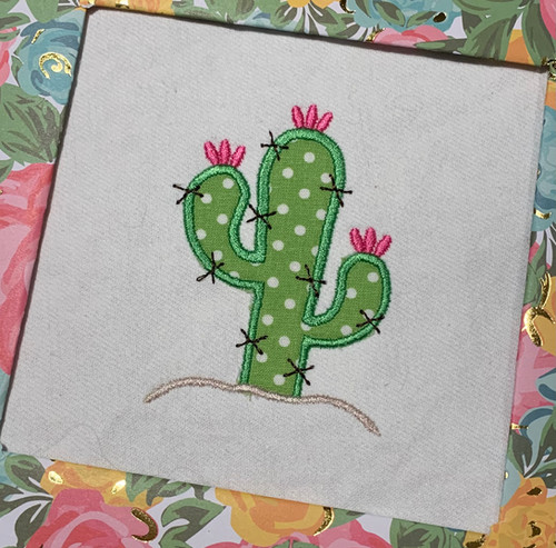 Cactus Applique Design | Pineapple Design