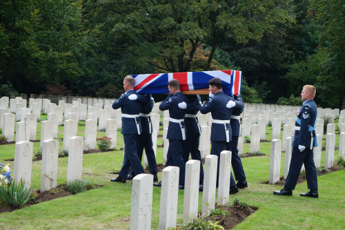 A fitting military funeral after 82 years