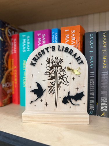 Personalized Library Sign | The Wild Marigold