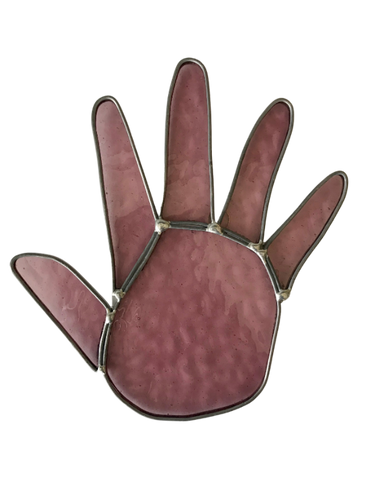 Custom Stained Glass Hand | Stained Glass Hands