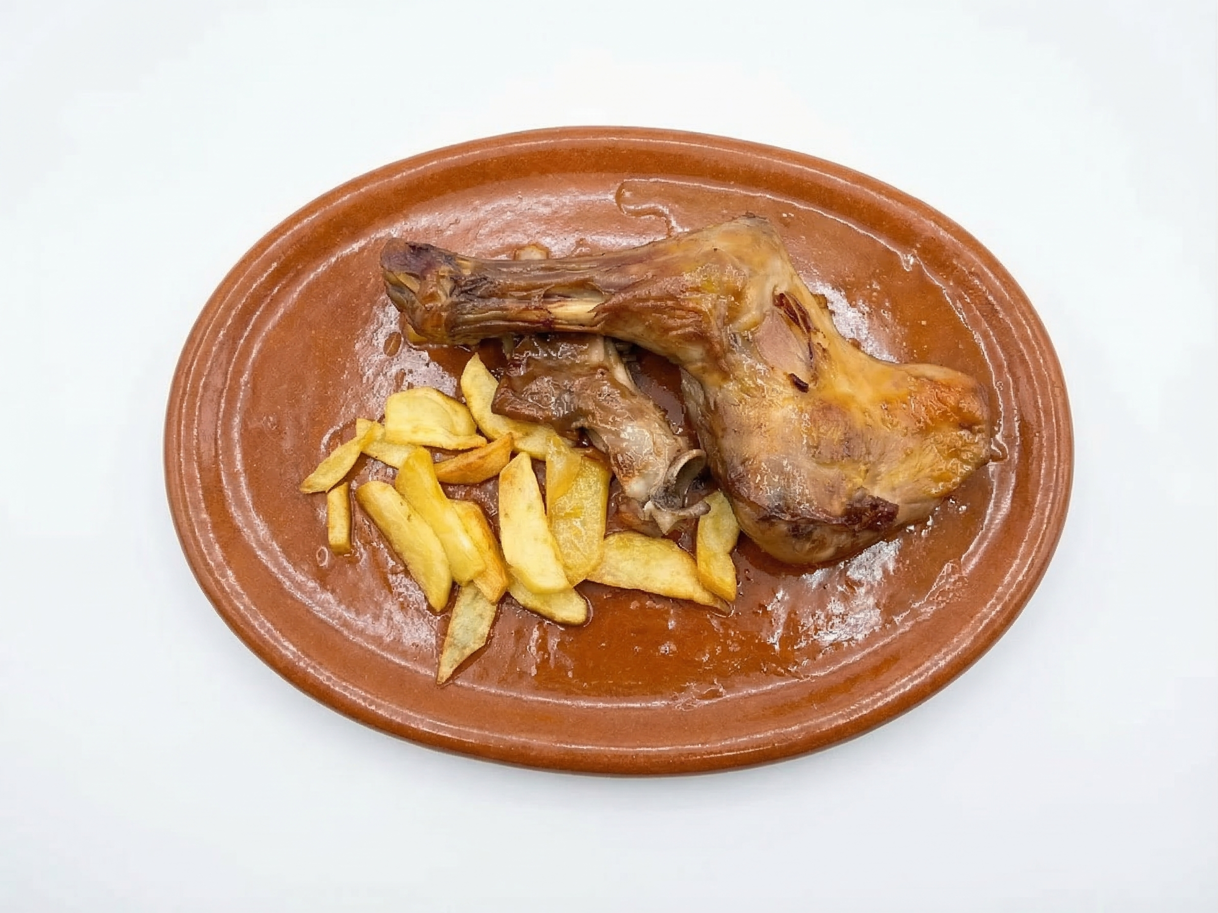 Paletilla de lechazo asada en freidora de aire