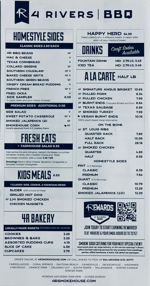 4 Rivers Smokehouse | Is It The Best BBQ In Central Florida? | Flamingo ...