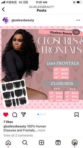 Deep Wave Black Closures / Frontals Human Hair | Glueless Beauty