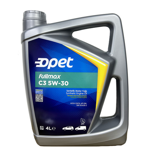 Opet Fullmax C3 5W-30 Motor Yağı 4 Litre ACEA C2/C3 (Adet ve Paket ...