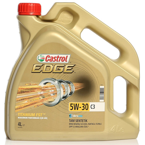 Castrol Edge C3 5W-30 Tam Sentetik Motor Yağı GM DEXOS2 DPF (4L, 4x4L ...