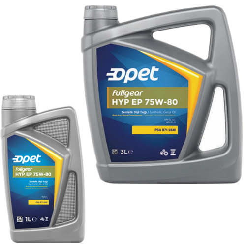 Opet Fullgear HYP EP 75W-80 Sentetik Dişli Yağı (1, 2, 3, 12 Litre ...