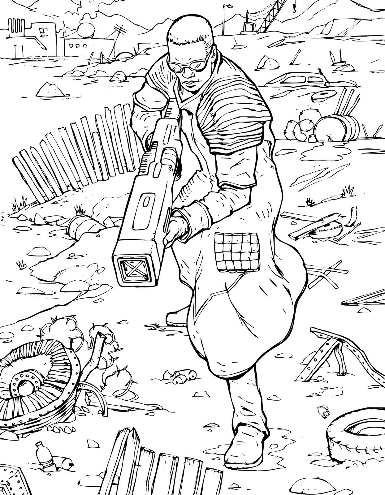 Fallout 4 Combat Coloring Pages