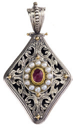 Baroque Diamond Shape Pendant | Telesto Designs