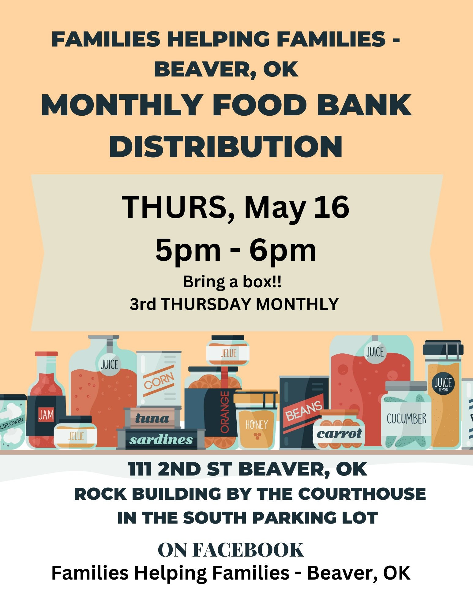 Families Helping Families Food Bank Distribution | Town Of Beaver