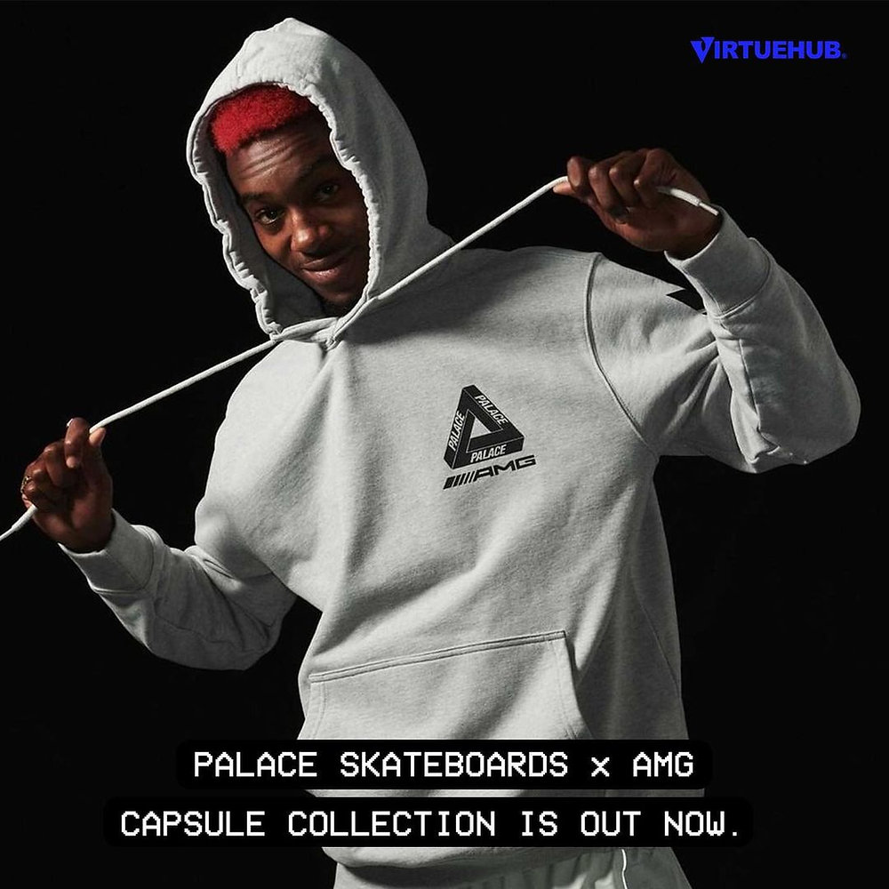 The @palaceskateboards x AMG capsule collection is Out Now!
