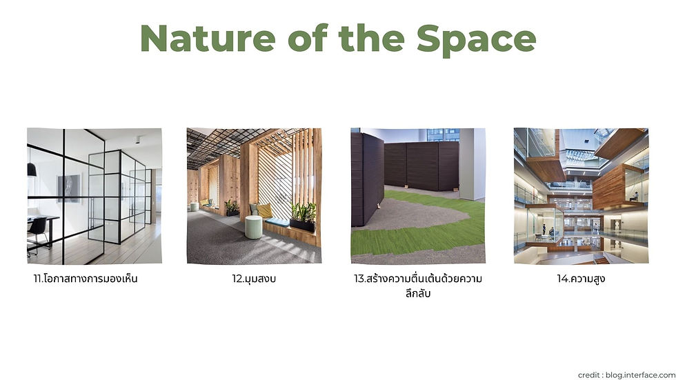 14 PATTERNS OF BIOPHILIC DESIGN