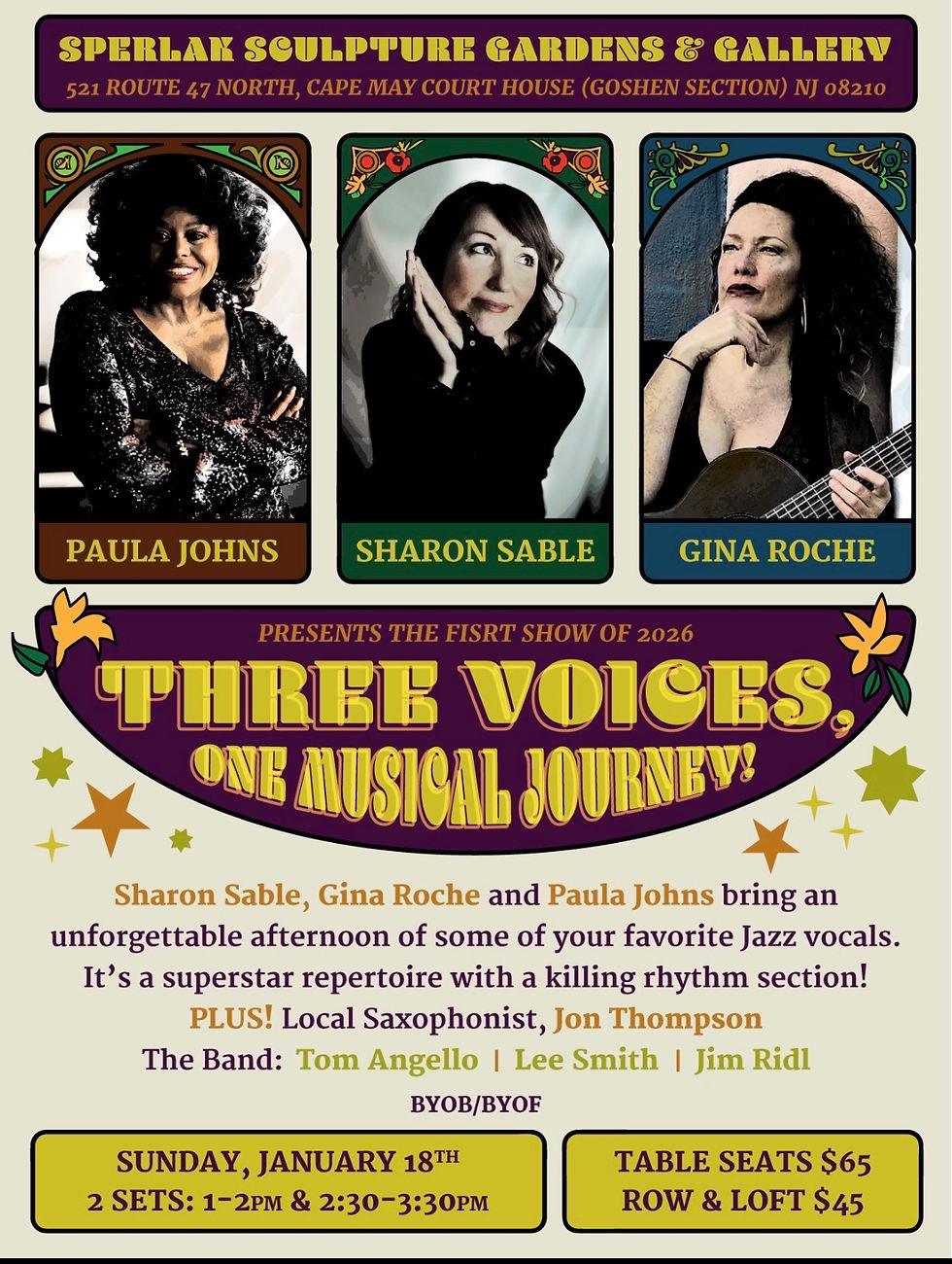 Sharon Sable, Paula Johns, Gina Roche: Three Voices, One Musical ...