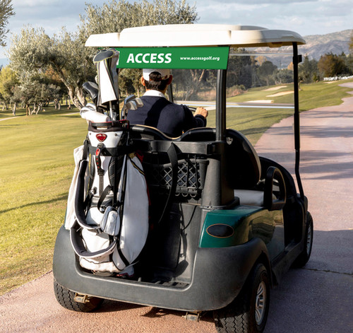 Access Golf Cart Banner Wrap | pinflagsandmore