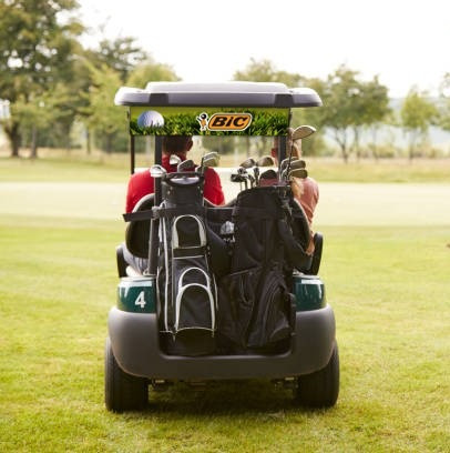 Golf Cart Banner Wrap - Back | pinflagsandmore