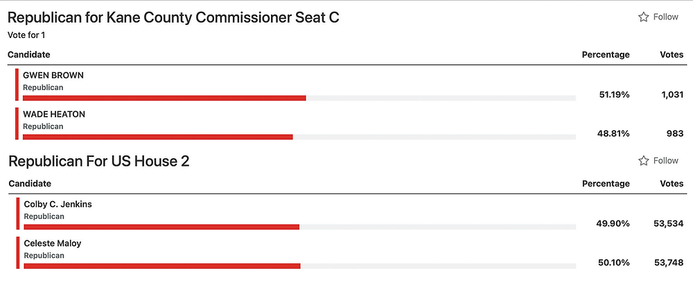 Following July 9 canvass, Kane County Republican Primary Election 2024 ...