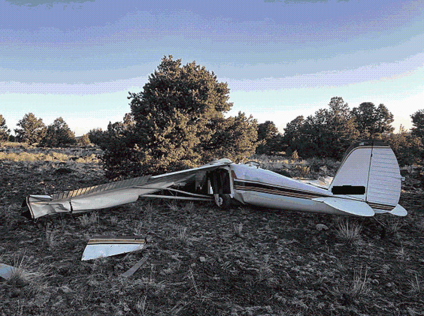 Overdue aircraft crashes near Williams, leaves two dead
