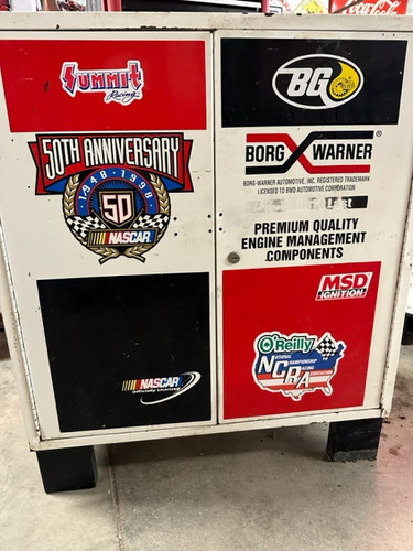 Nascar 50th Anniversary Shop Cabinet/Tool Box | Roadside Relics LLC