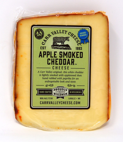 APPLE SMOKED CHEDDAR CARR VALLEY CHEESE | Wakkercheese