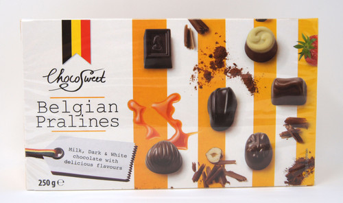 BELGIAN PRALINES IN BOX CHOCOSWEET | Wakkercheese