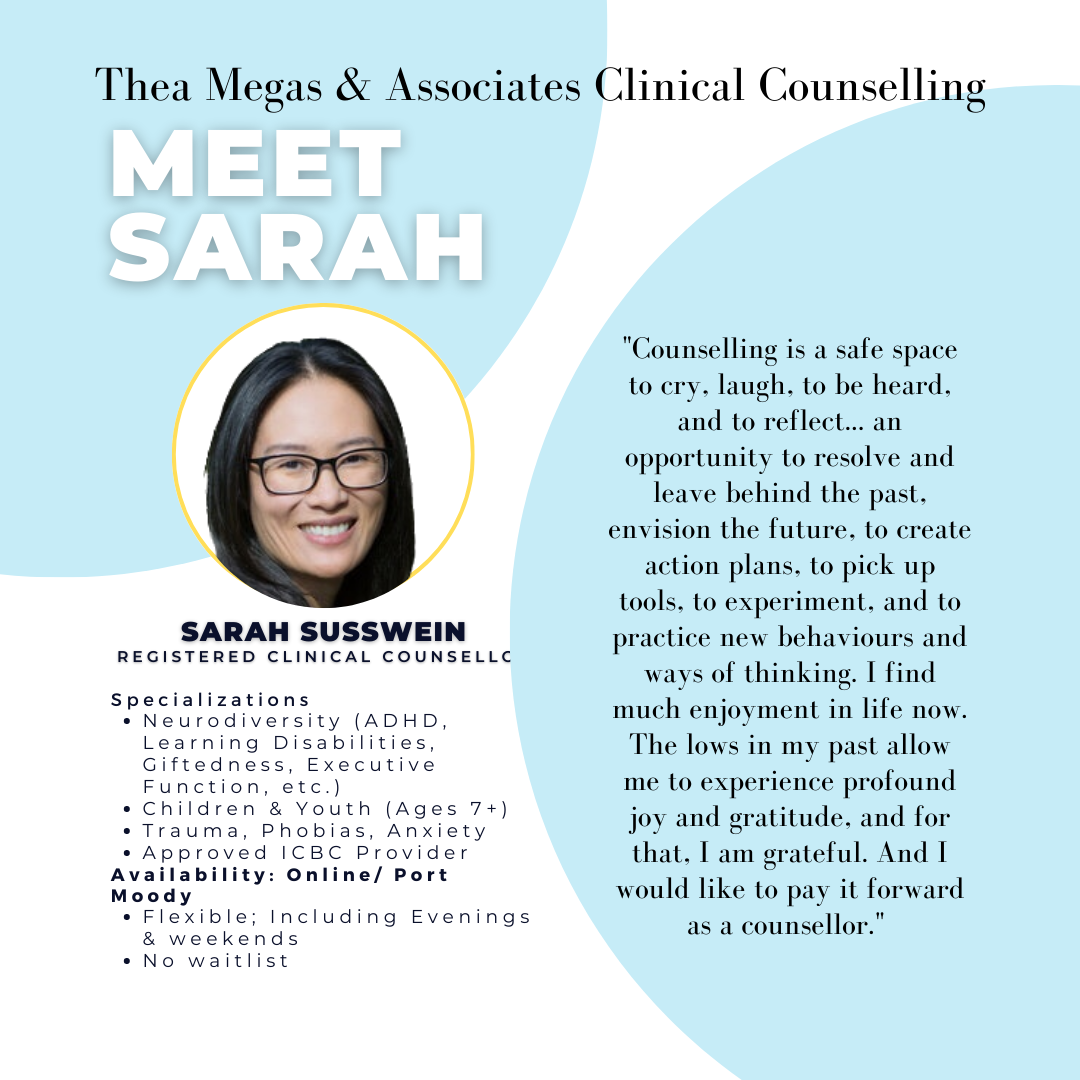 RCC Sarah Susswein | Port Moody & Online ADHD & Anxiety Therapy Age 10 ...