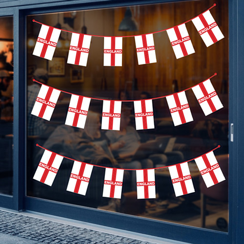 England Football Flag Window Bunting Vinyl | Graphics UK