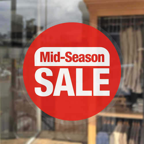 Mid Season Sale Window Vinyl | Graphics UK