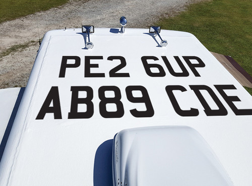Caravan Motorhome Trailer Campervan Roof Security Stickers | Graphics UK