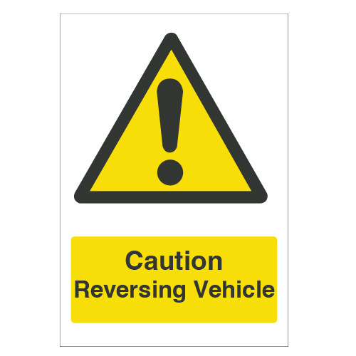 Caution Reversing Vehicle Sticker | Graphics UK