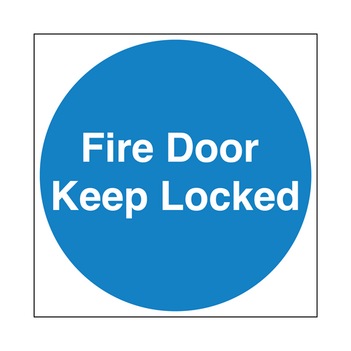 Fire Door Keep Locked Sticker | Graphics UK