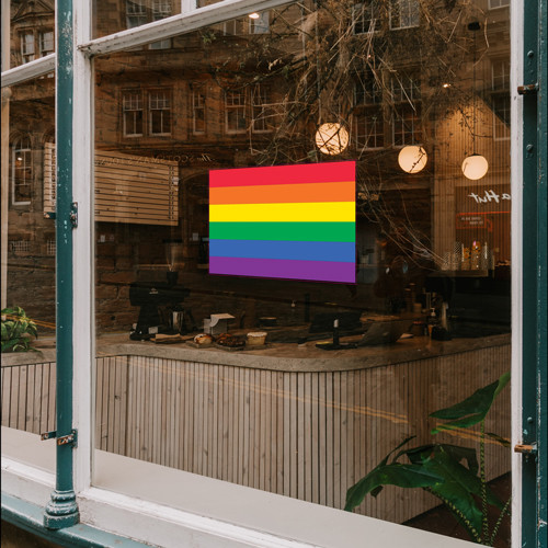 LGBT Flag Window Vinyl | Graphics UK
