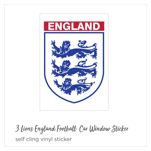 3 Lions England Football Car Window Sticker | Graphics UK