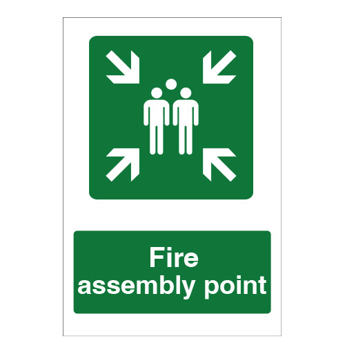 Fire Assembly Point Stickers | Graphics UK