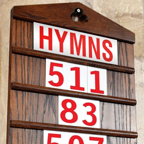 HYMNS Church Hymn Board Slider | Graphics UK