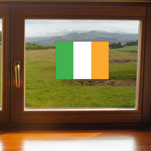 Ireland A4 Flag Window Vinyl / Sticker | Graphics UK