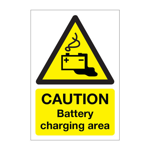 Caution Battery Charging Area Sticker | Graphics UK