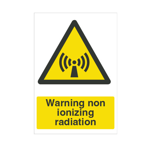 Warning Non Ionising Radiation Sticker Sign | Graphics UK