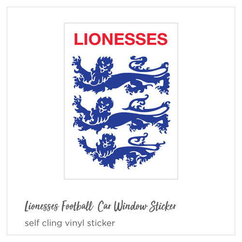 England Lionesses 3 Lions England Football Car Window Sticker | Graphics UK