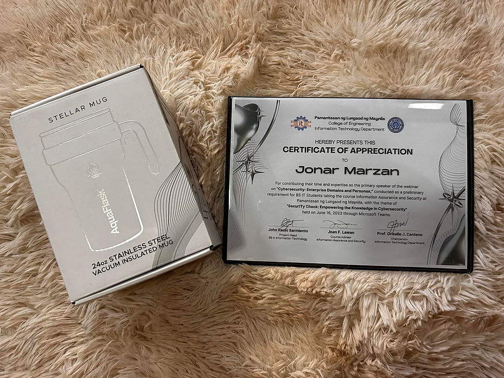 Cybersecurity Training | Jonar Marzan