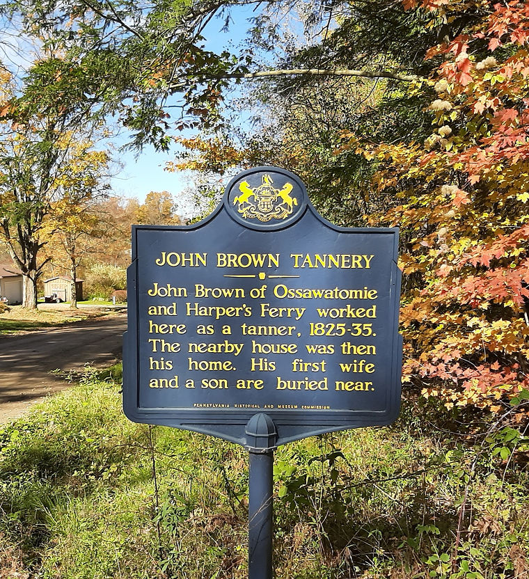 The John Brown Tannery Site - Crawford County, Pennsylvania.