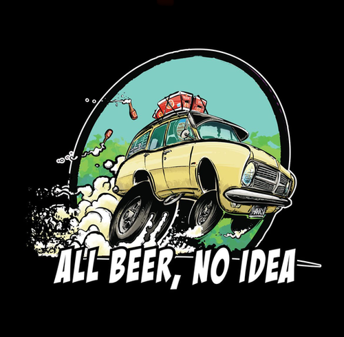 FRED ALL BEER, NO IDEA STICKER | HaulassGarage