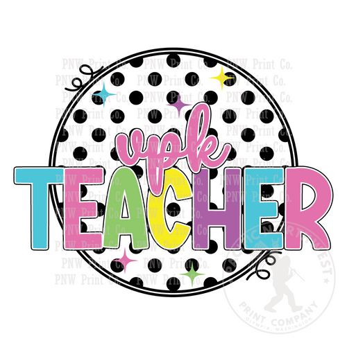 Vpk Teacher-DTF Transfer | PNW Print Company