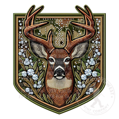 Bedazzled Deer-DTF Transfer | PNW Print Company