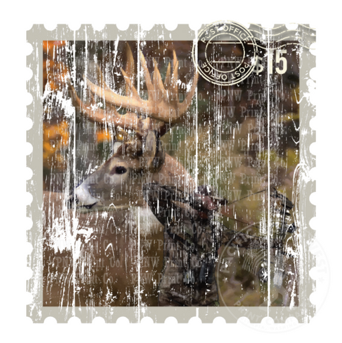 SS Bow Hunter Postage Stamp - DTF Transfer | PNW Print Company