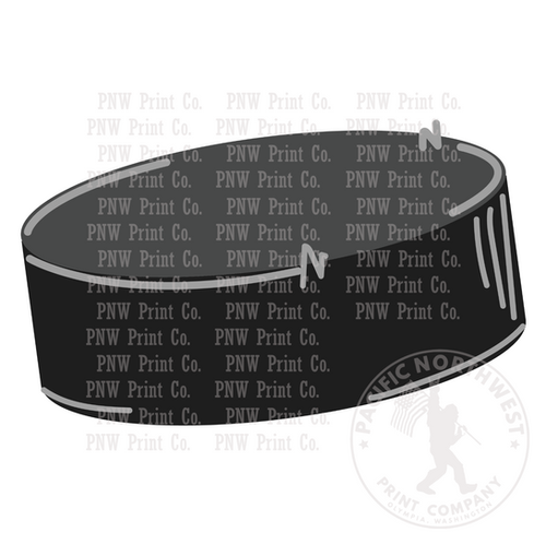 UV DTF Decal Transfer - Hockey Puck | PNW Print Company