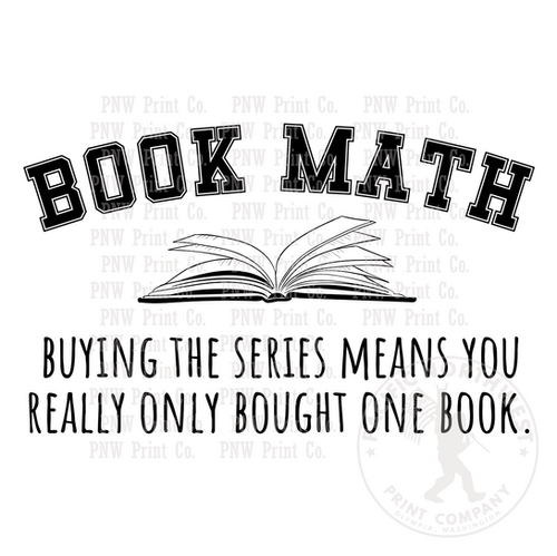 Book Math-DTF Transfer | PNW Print Company