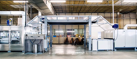 Leather finishing machines for spraying and drying | Erretre