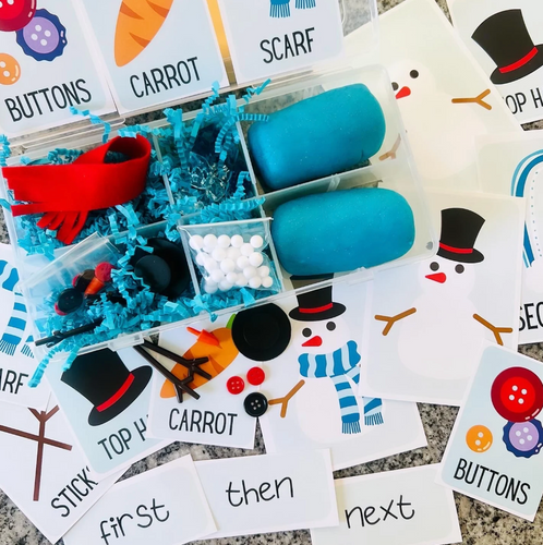 Sequencing Snowman Speech Box | Talking Tots