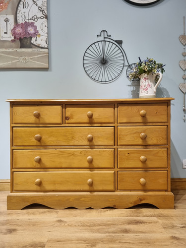 1476 Solid Pine Merchants Chest of Drawers | littleacorn